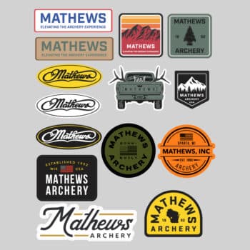 Shop Stockpile Sticker Sheet | Gear | Mathews Archery